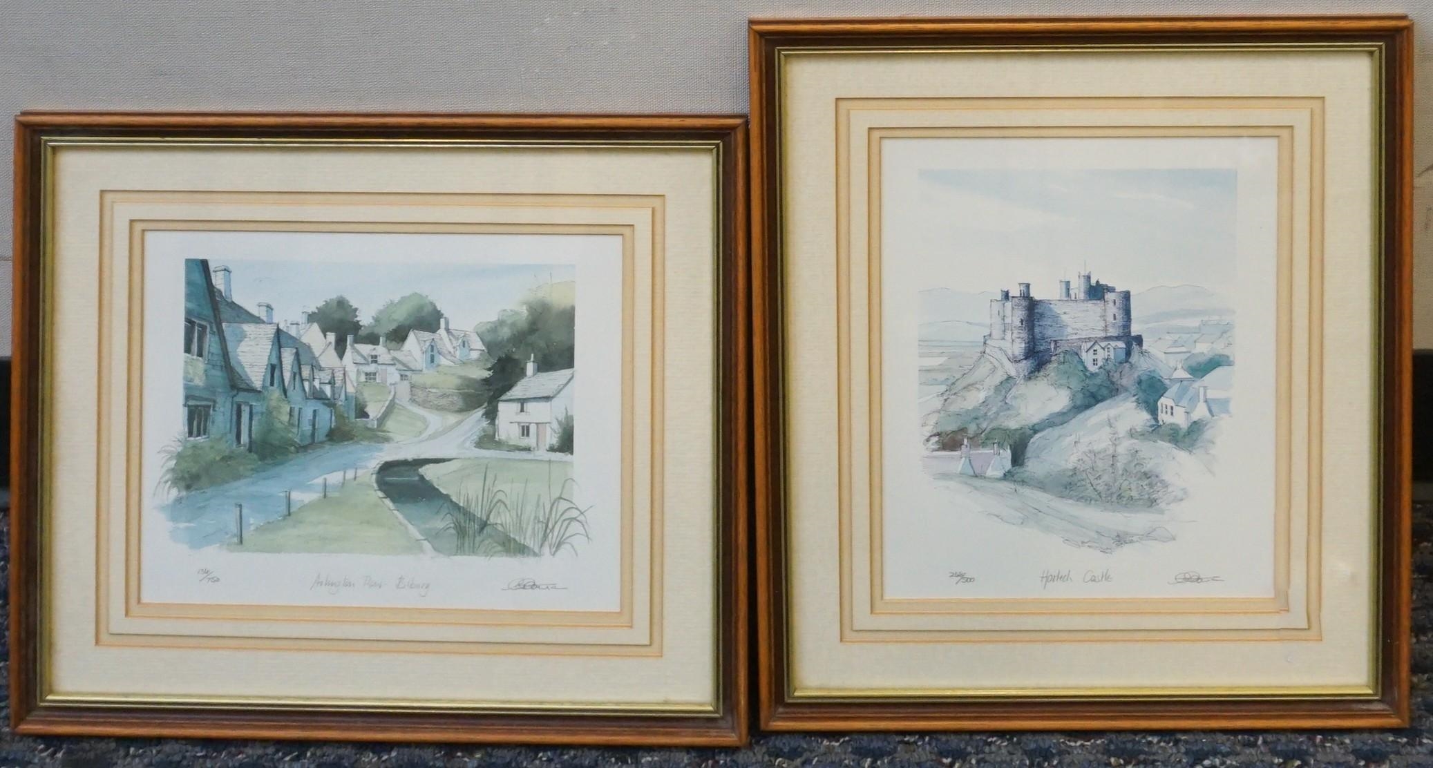 Geoffery Cowton | Hartech Castle and Arlington Row-Bibury | MutualArt