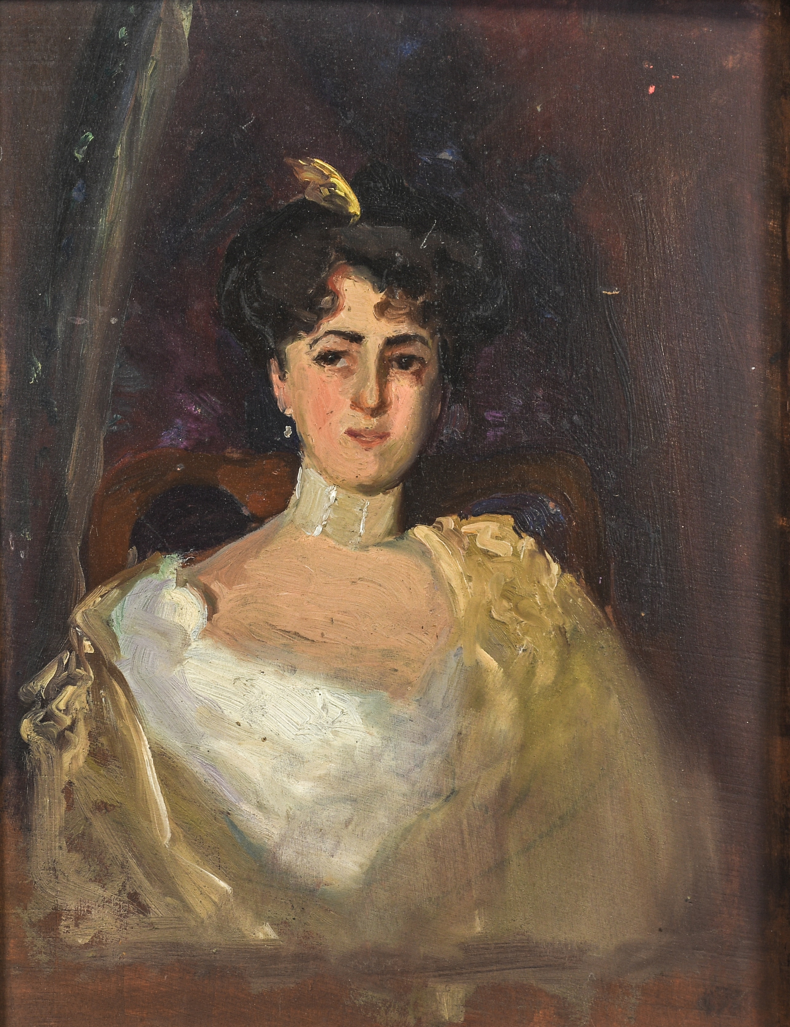 Ruth Cecil Latter | Portrait of an elegant lady wearing an evening gown ...