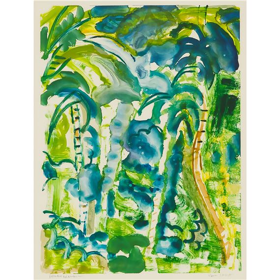 Romare Bearden | RAIN FOREST, CA. 1980 (Circa 1980) | MutualArt