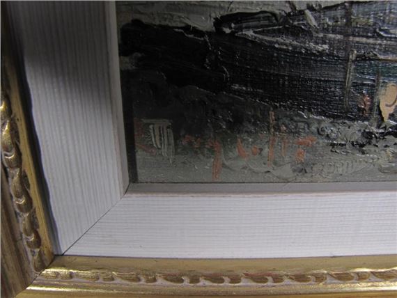 Ercole Magrotti | Ercole Magrotti 10x12 O/C Italian Rowboats | MutualArt