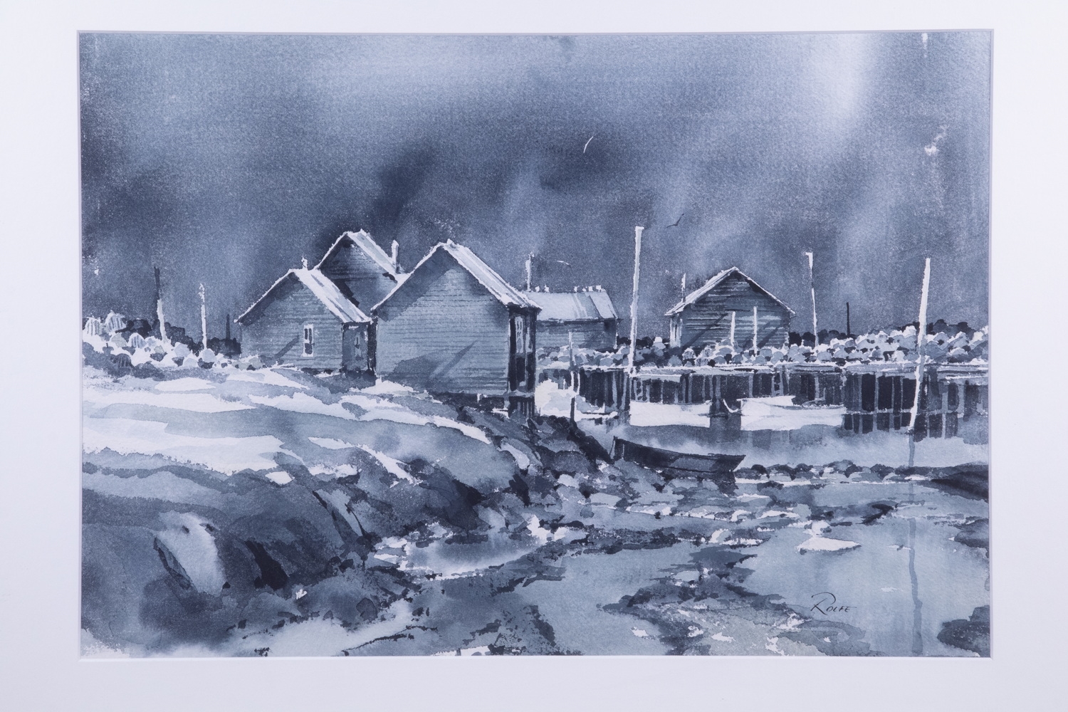 Peter Rolfe | Winter Docks | MutualArt