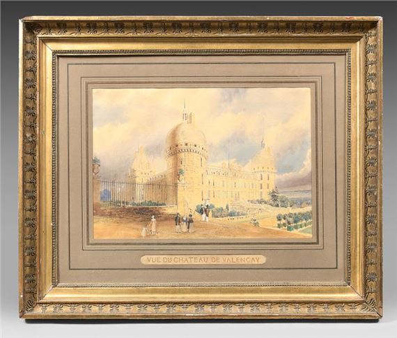 James Roberts | View of the castle of Valençay (1837) | MutualArt
