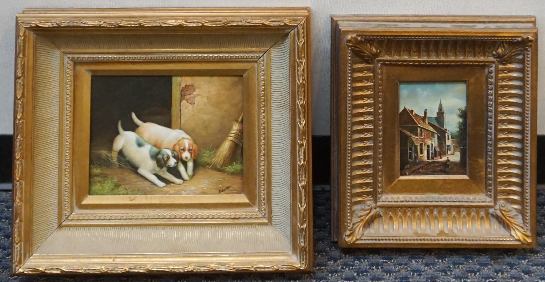 R. J. Berman | Two Dogs at Play | MutualArt