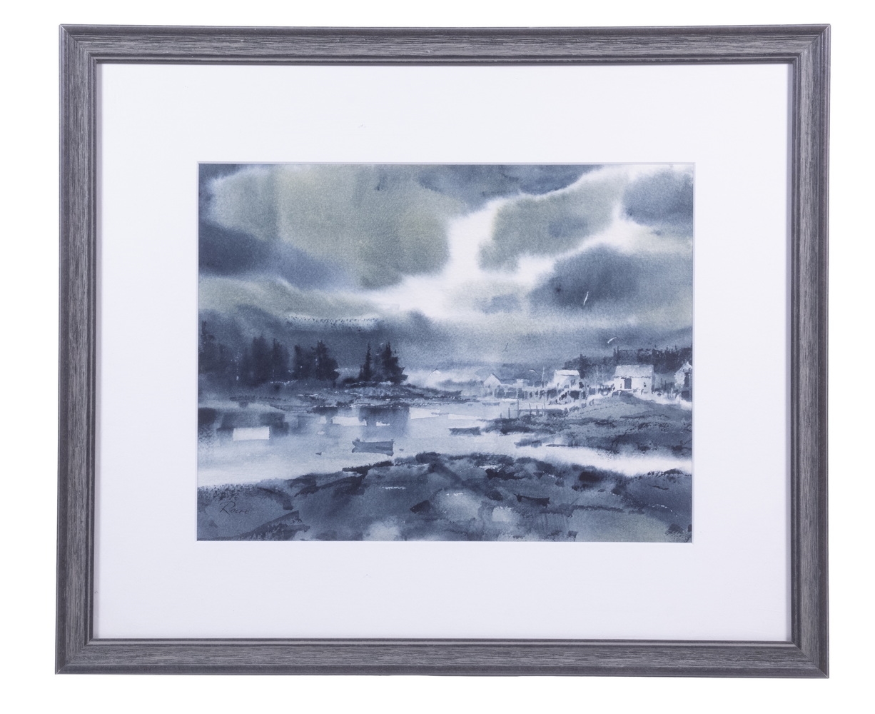 Peter Rolfe | Harbor under Stormy Sky | MutualArt