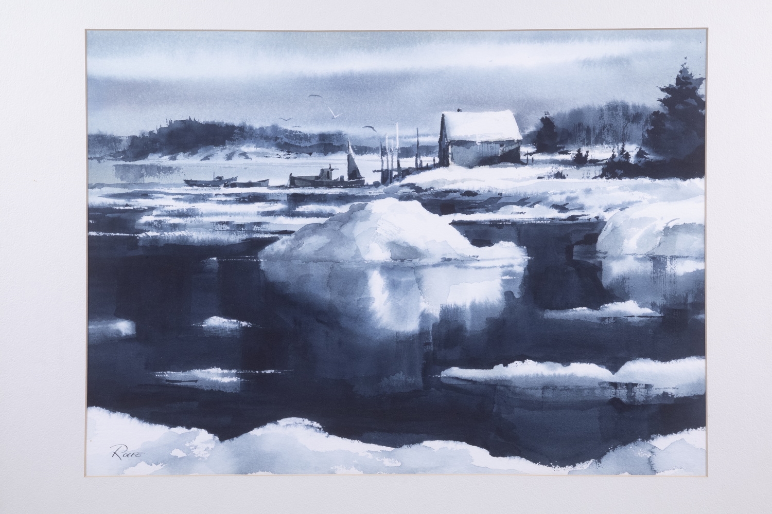 Peter Rolfe | Harbor Ice Floes | MutualArt