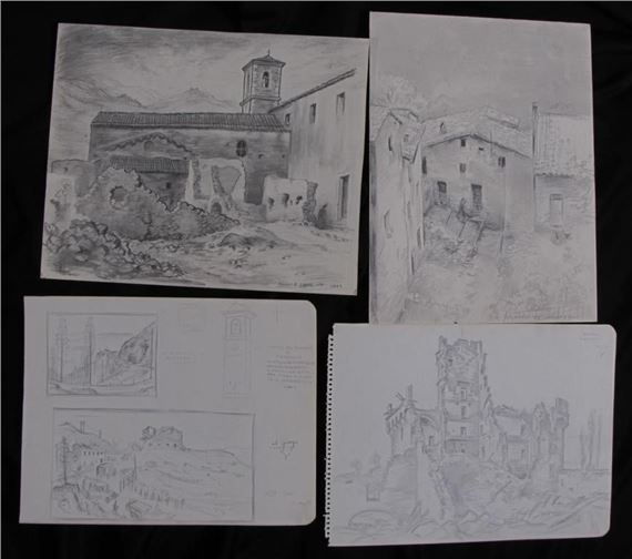 Harry A. Davis | Harry A Davis Jr Group Drawings WWII Era (1944 ...