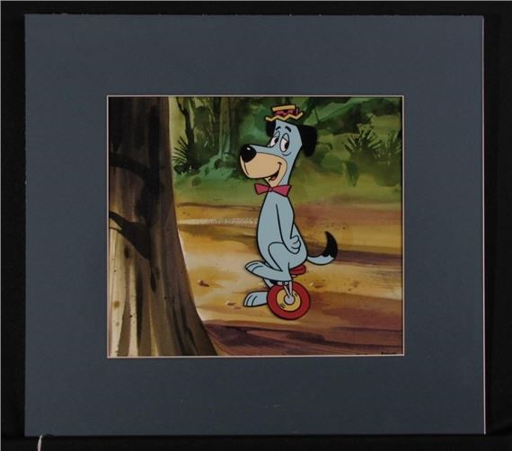 Hanna Barbera | Huckleberry Hound Unicycle Production Cel | MutualArt