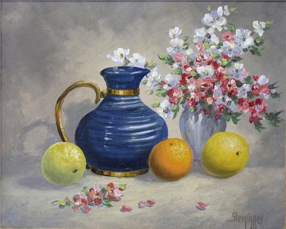 Dwight F. Steininger | Dwight F Steininger 16x20 O/C The Blue Pitcher ...