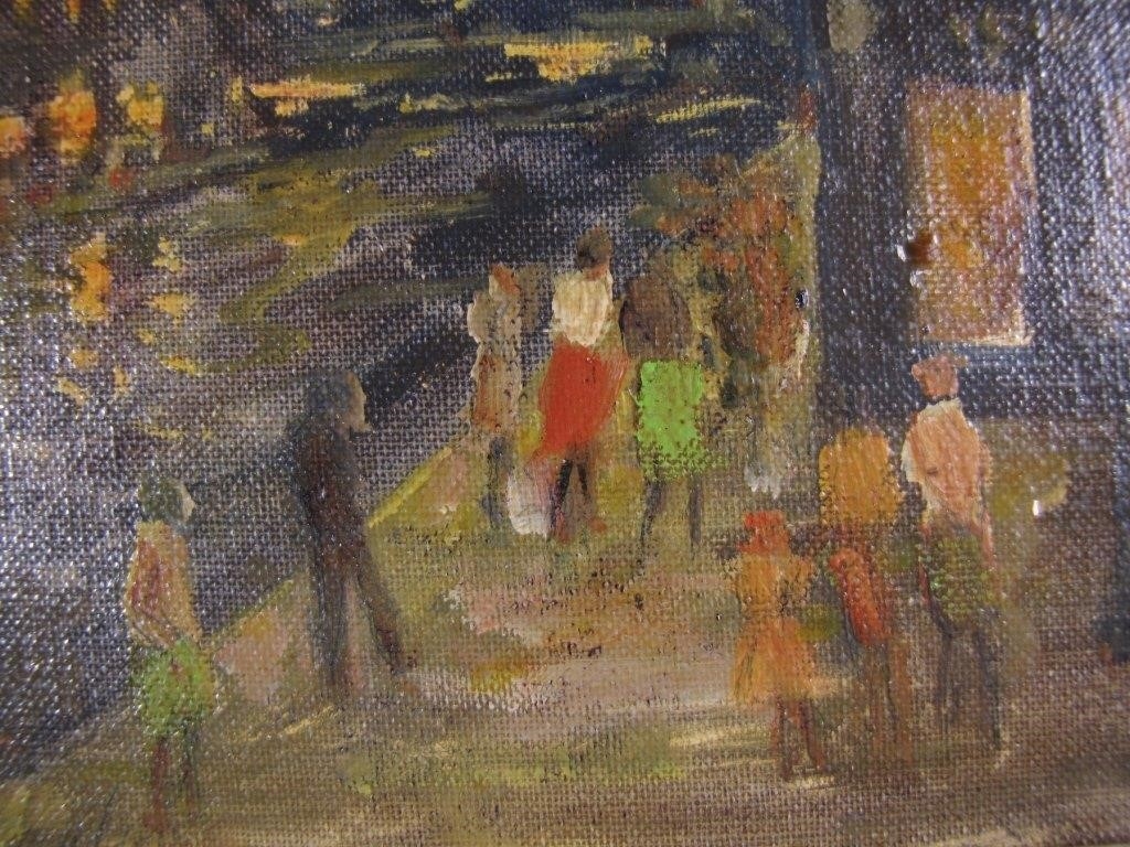 William Arnold Eyden Jr. | Wm A Eyden Jr 10x8 O/B New York Street Scene ...