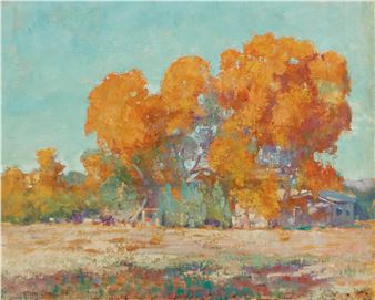 Alson Skinner Clark | Adobe in a eucalyptus landscape | MutualArt