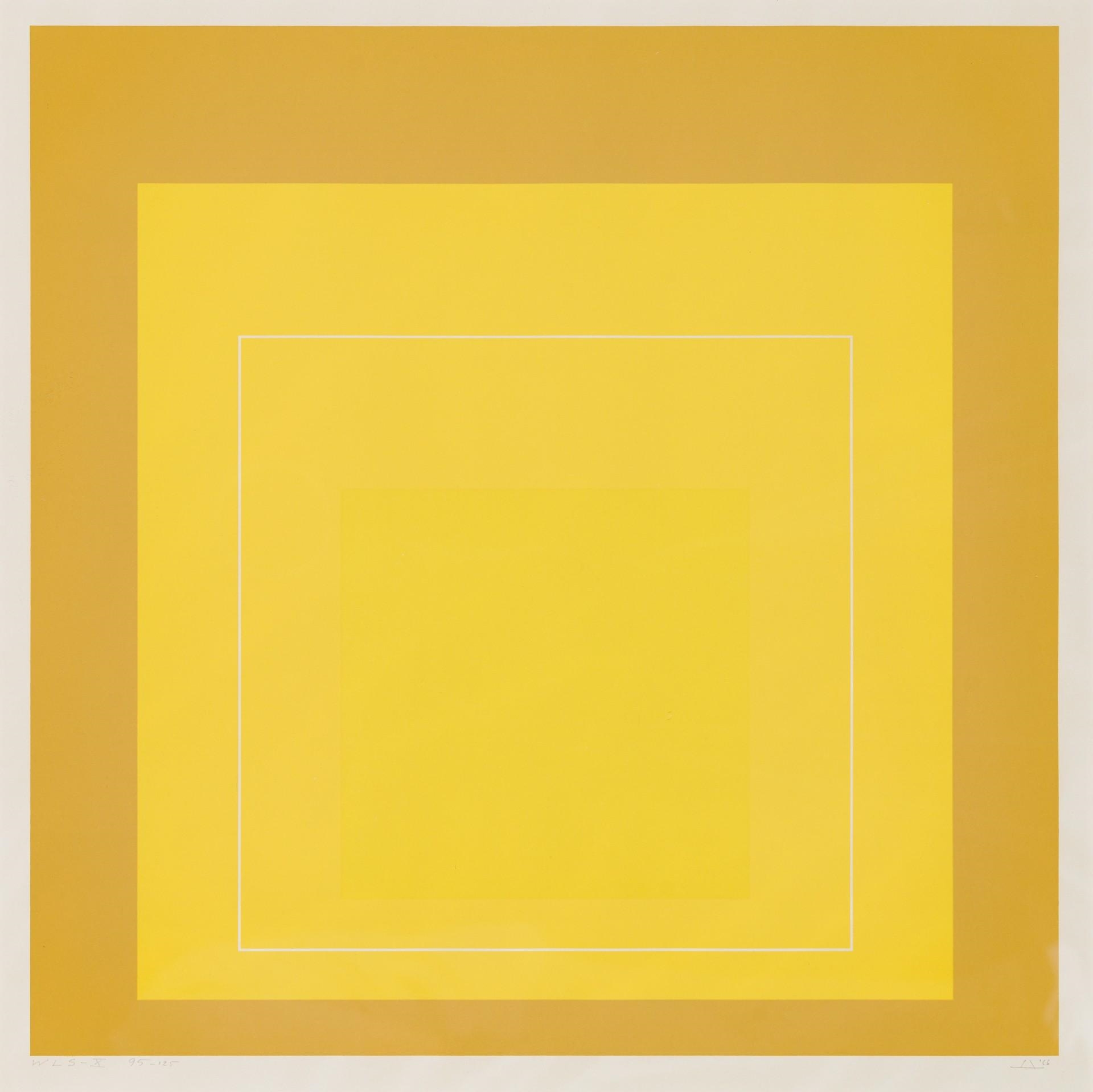 Josef Albers | White Line Square - X (from White Line Squares (Series ...
