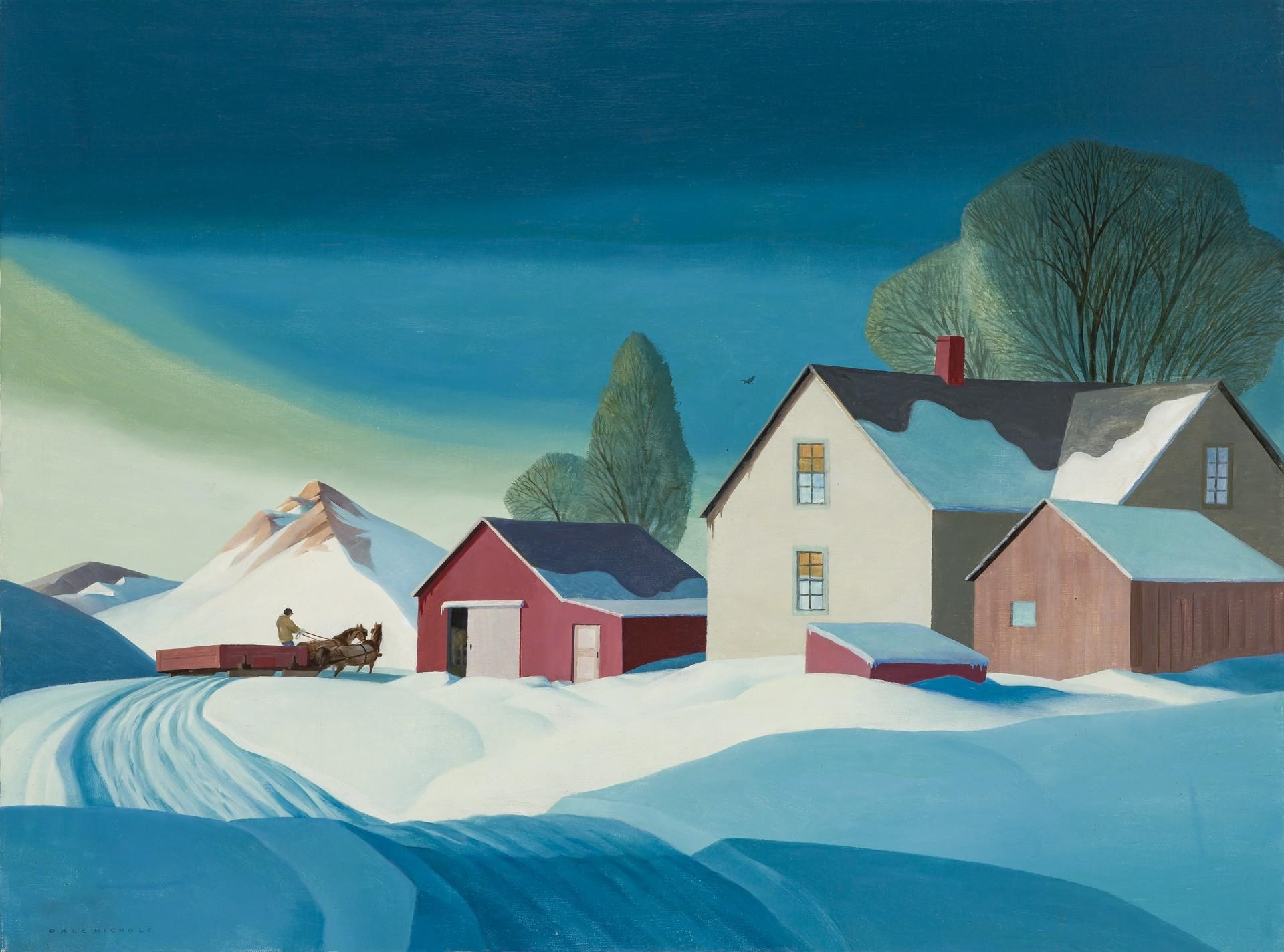 Dale Nichols | Going to the Barn | MutualArt
