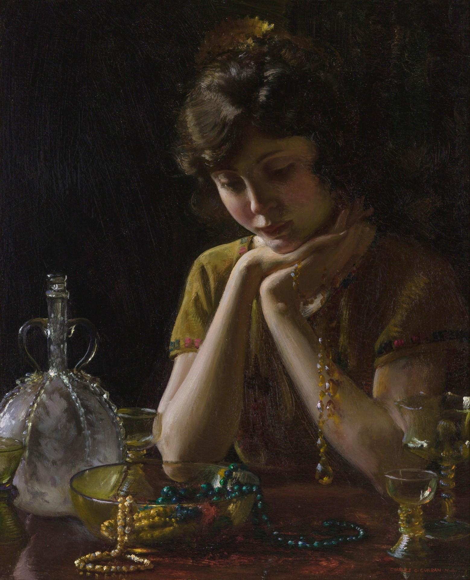 Charles Courtney Curran | The Farm at Sunset | MutualArt