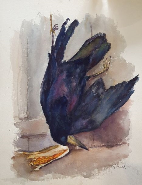 Louis Auguste Girard | Still life with a raven (2005) | MutualArt
