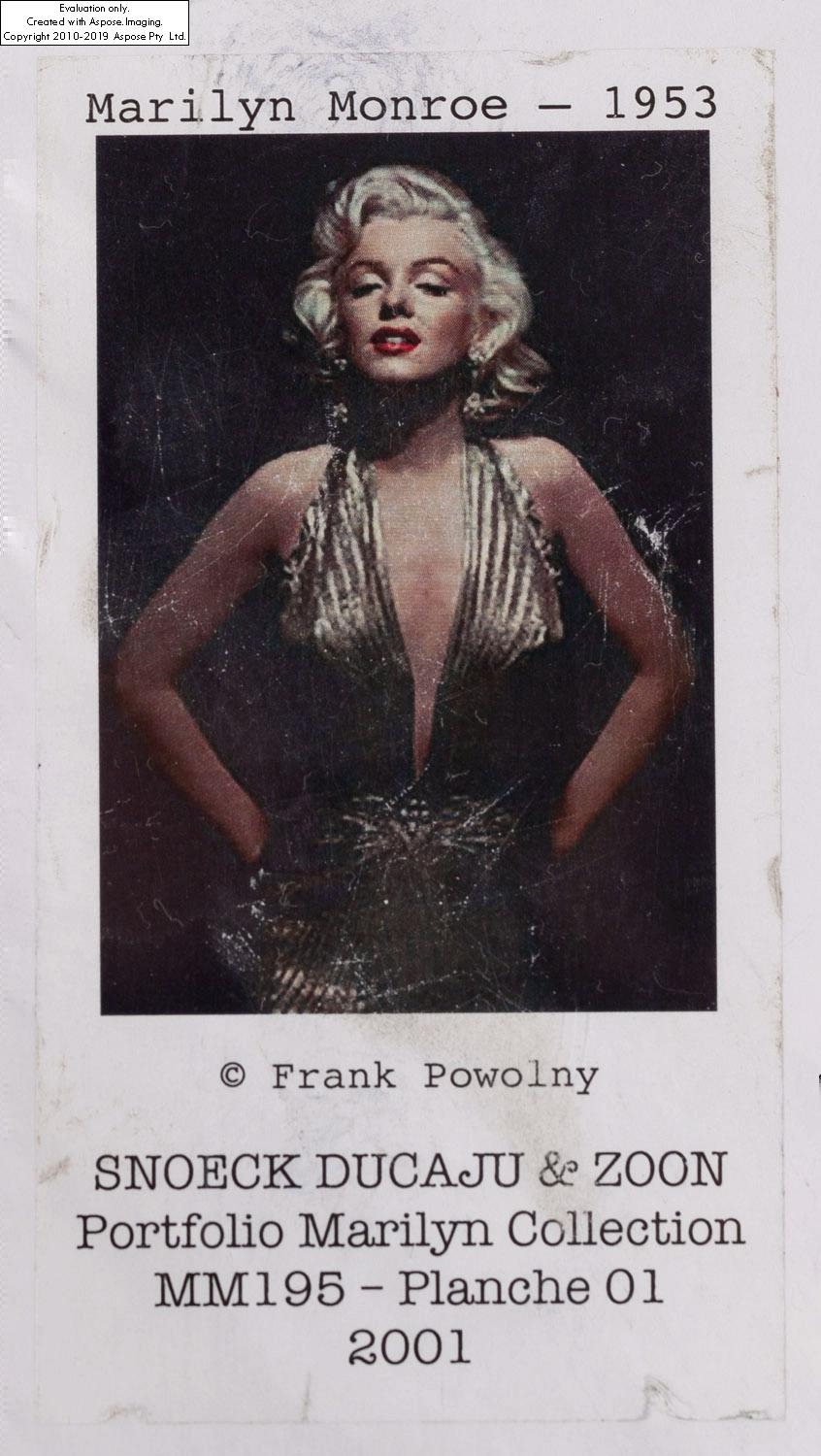 Frank Powolny | Marilyn Monroe (1953 - 2001) | MutualArt