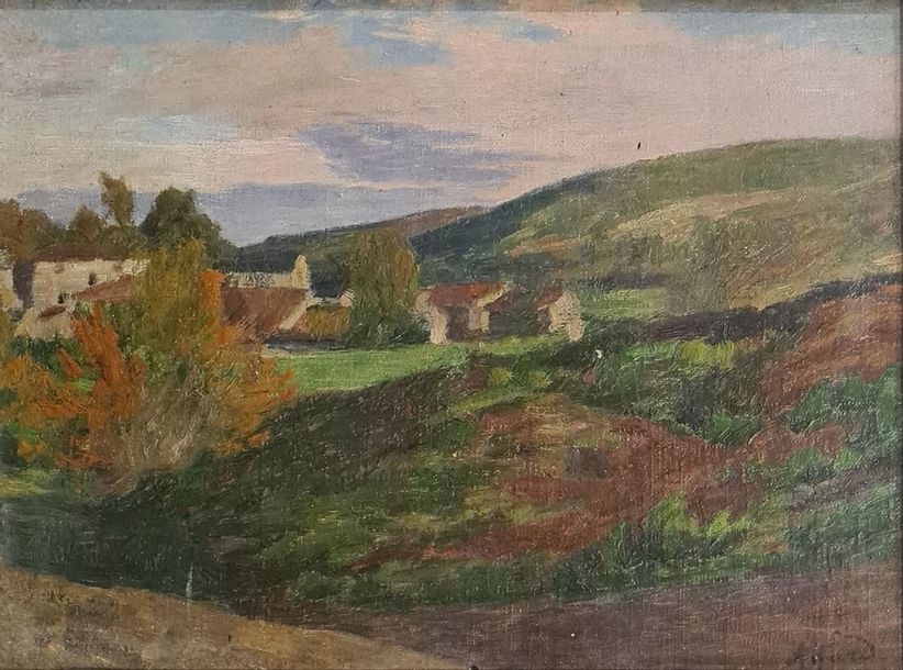 Charles-Jean Agard | Village in Autumn, Creuse | MutualArt