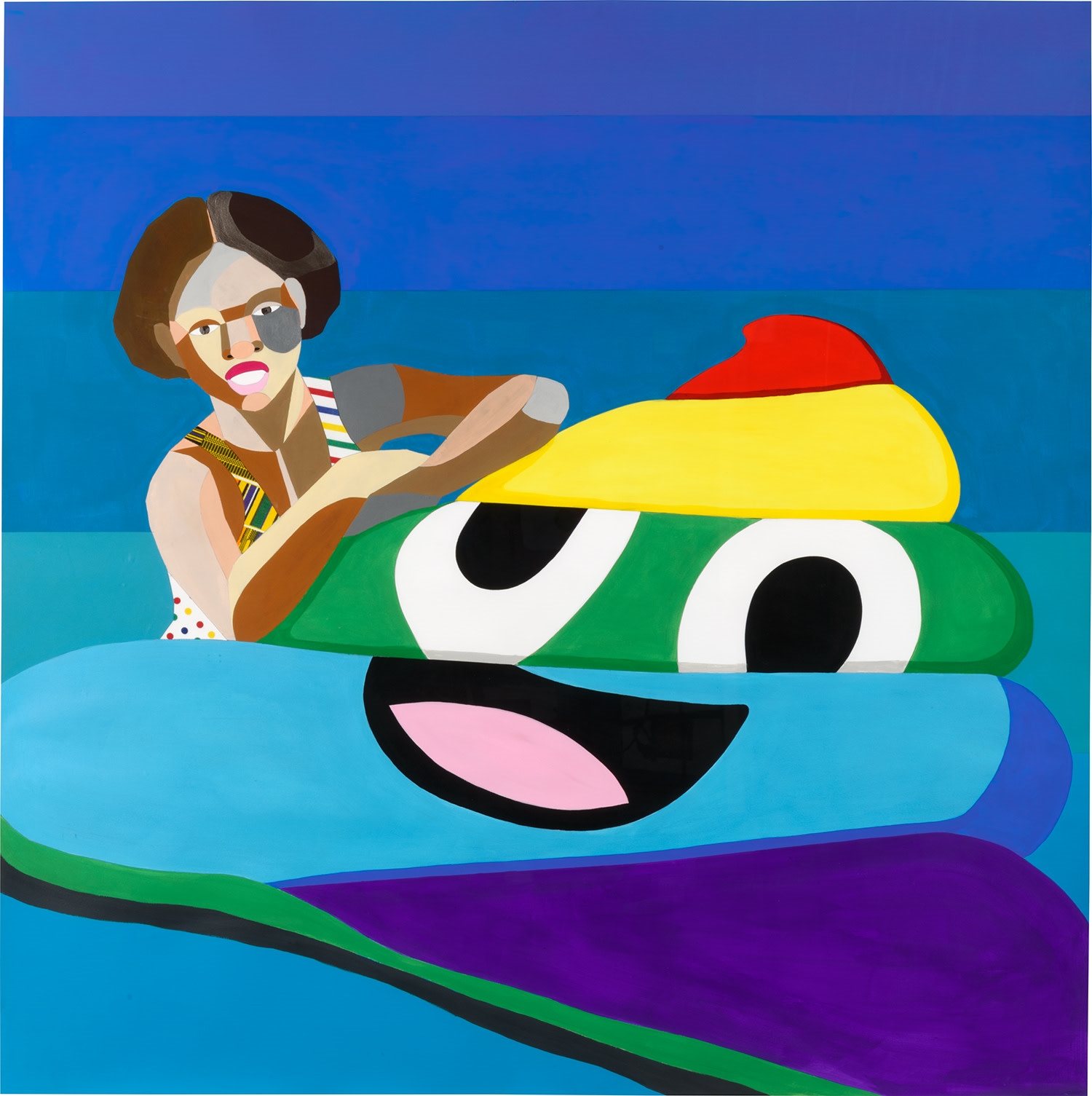 Derrick Adams | Floater 82 (2019) | MutualArt