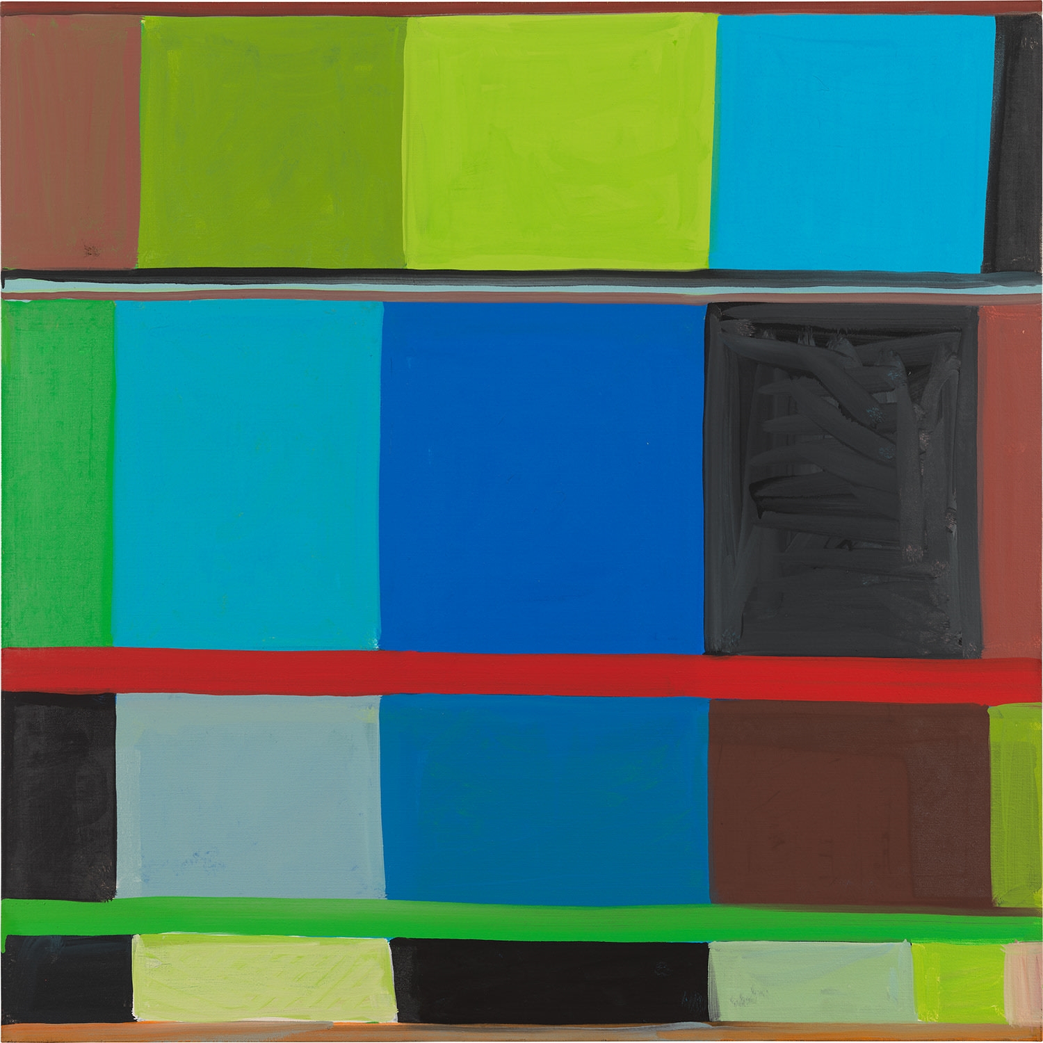 Stanley Whitney | Blue in Green (2005) | MutualArt