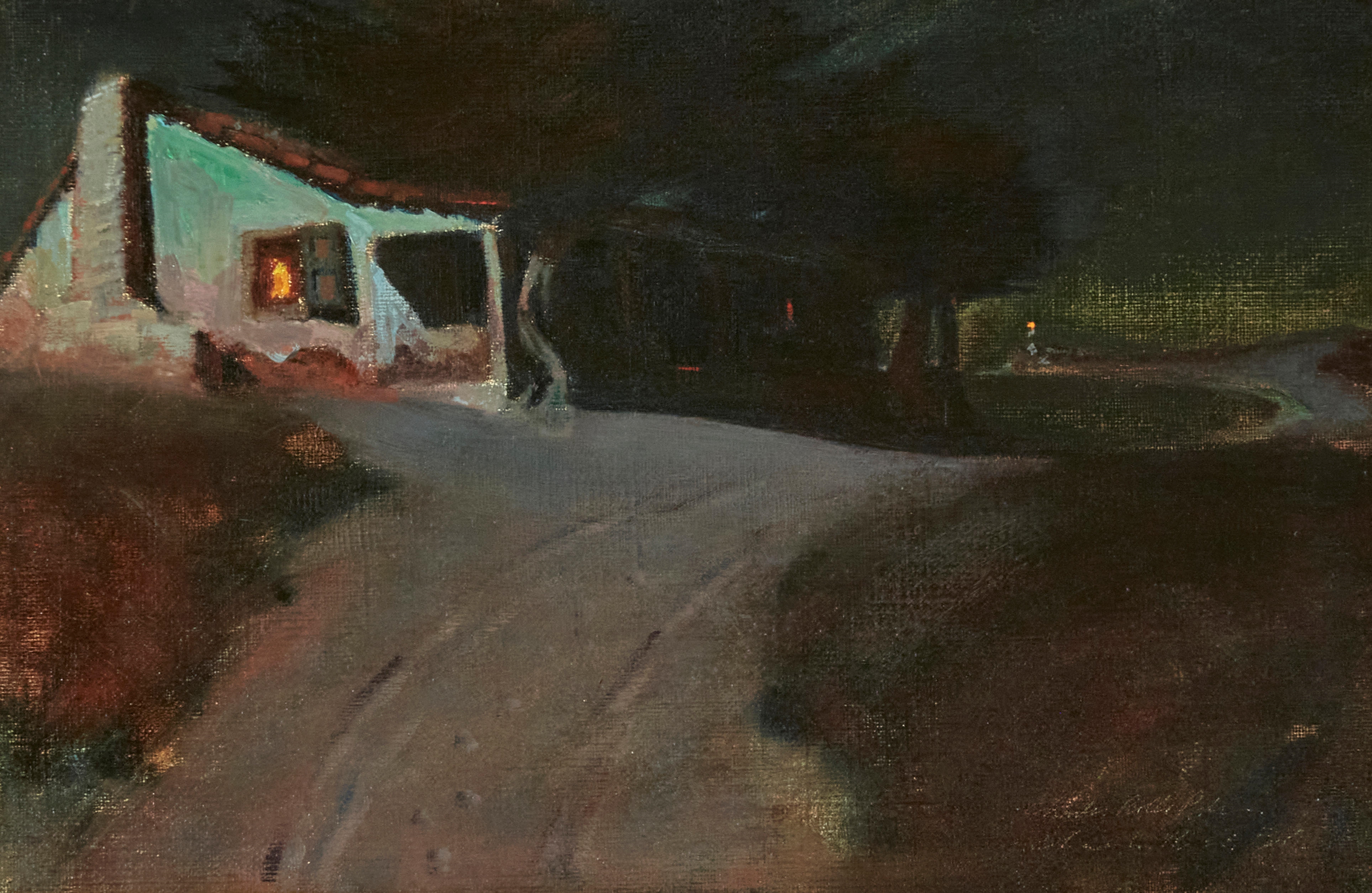 Charles Rollo Peters | Village Nocturne | MutualArt