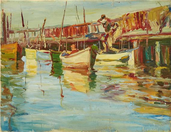 Selden Connor Gile | Sausalito Pier (1917) | MutualArt