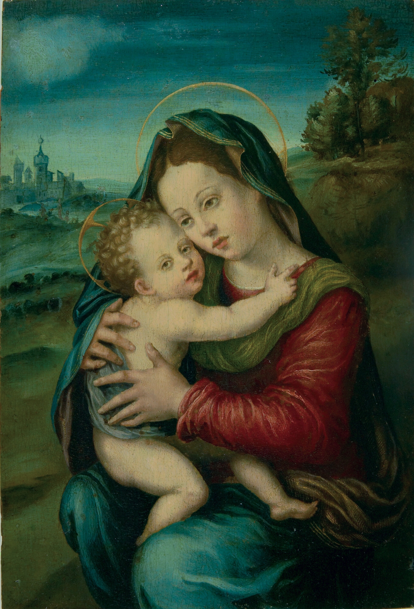 German School, 17th Century | Maria mit dem Jesuskind. | MutualArt