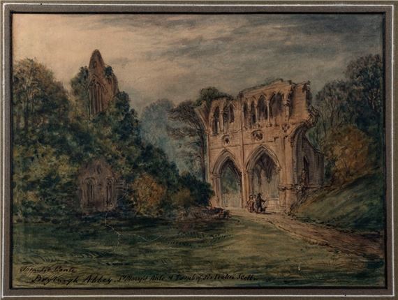 John Le Conte | Dryburgh Abbey, St. Mary's Aisle & Tomb of Sir Walter ...
