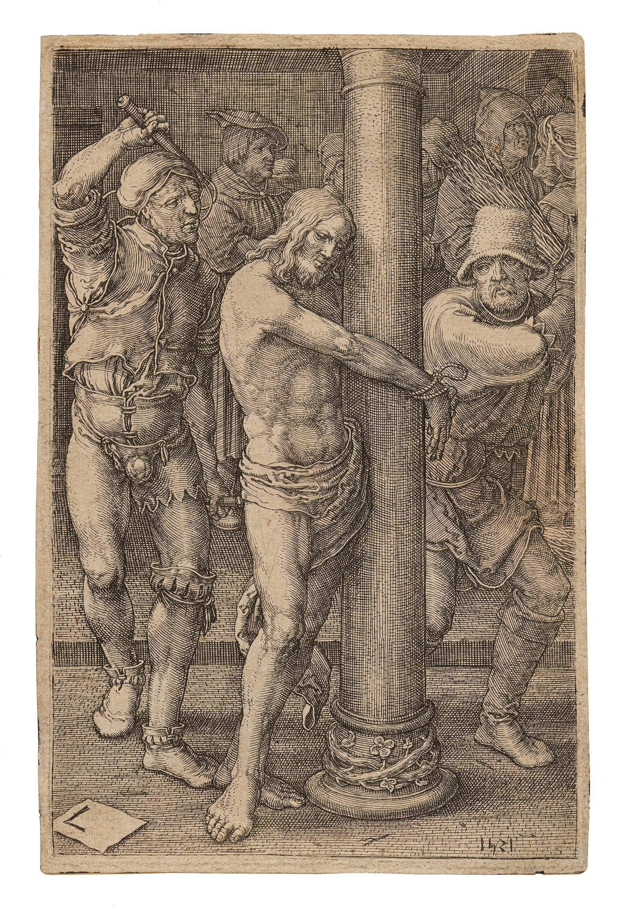 Lucas Van Leyden | The Flagellation of Christ. (1521) | MutualArt