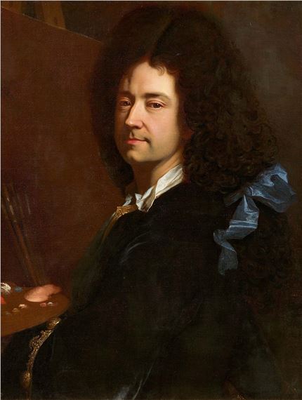 Hyacinthe Rigaud | Self Portrait with Palette. (1705 - 1706) | MutualArt