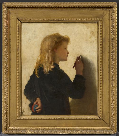 Carl Wilhelm Friedrich Bauerle | A Drawing Child. | MutualArt