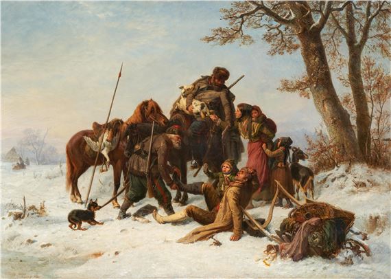 William Hahn | The Cossack Raid. (1865) | MutualArt
