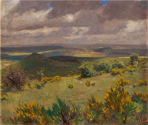 Fritz von Wille | Blooming Gorse on Mosenberg Mountain | MutualArt