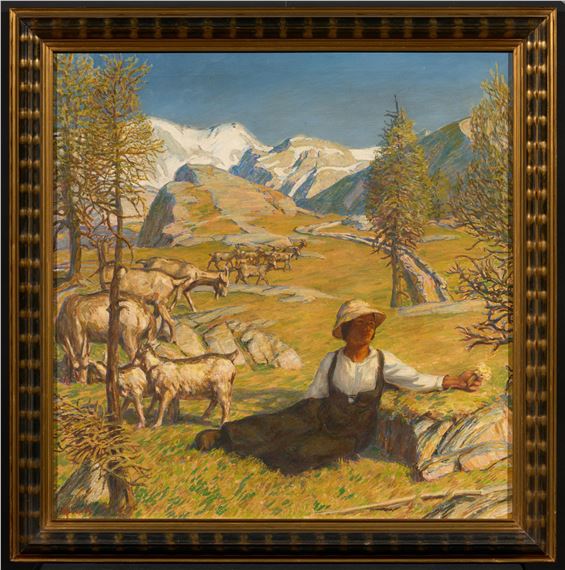 Erich Erler-Samaden | Junge Hirtin. | MutualArt