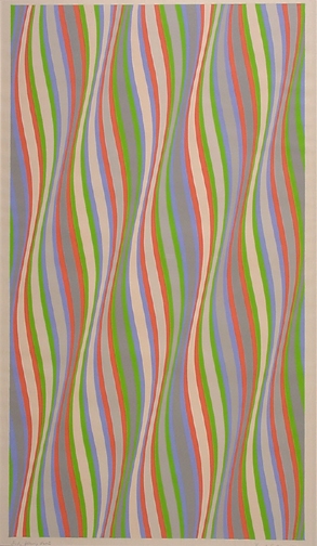 Bridget Riley | Five Colour Twisted Curve (1976) | MutualArt