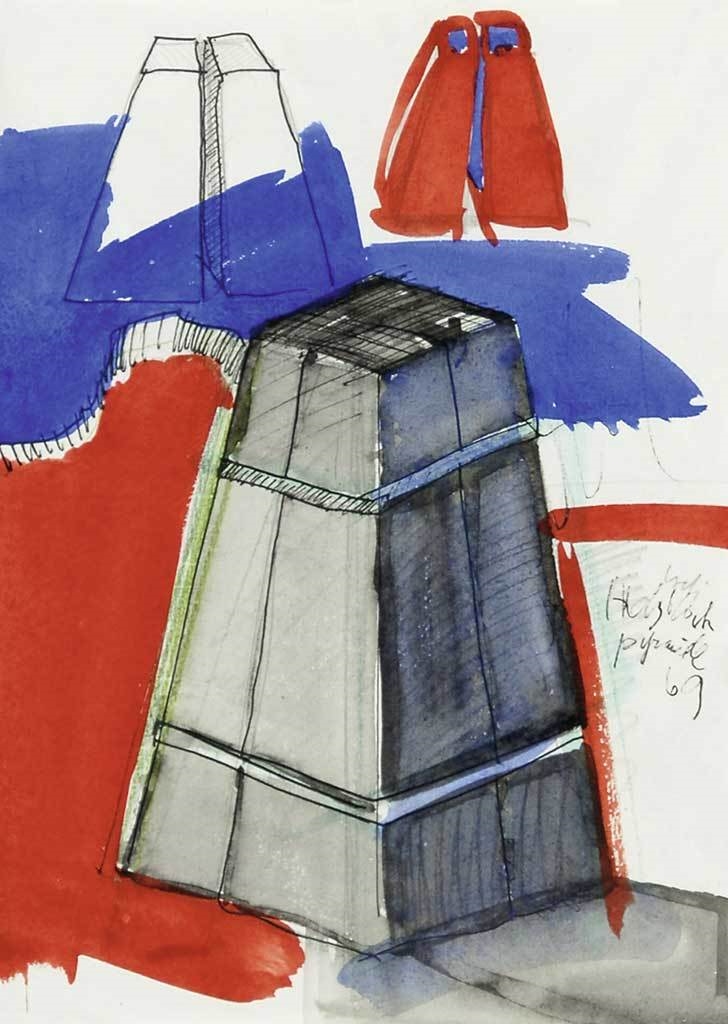 Rolf Iseli | Holzblockpyramide, 1969 (1969) | MutualArt