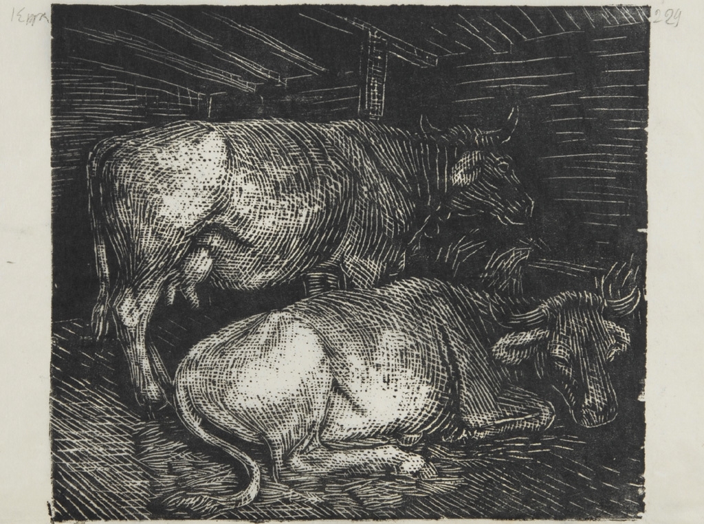 Ignaz Epper | Kuhstall I (1940) | MutualArt