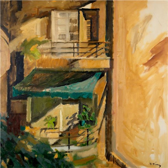 Panayiotis Tetsis | La tente verte/ Athènes II | MutualArt