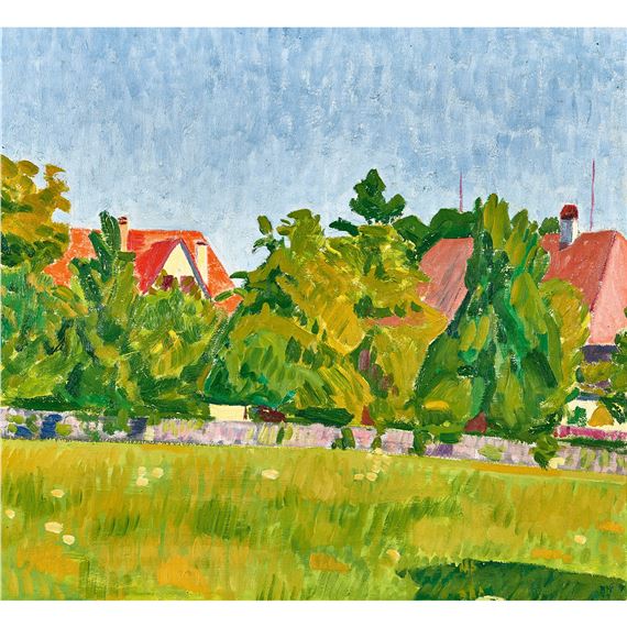 Bruno Hesse | Cuno Amiets Haus auf der Oschwand. (1923) | MutualArt