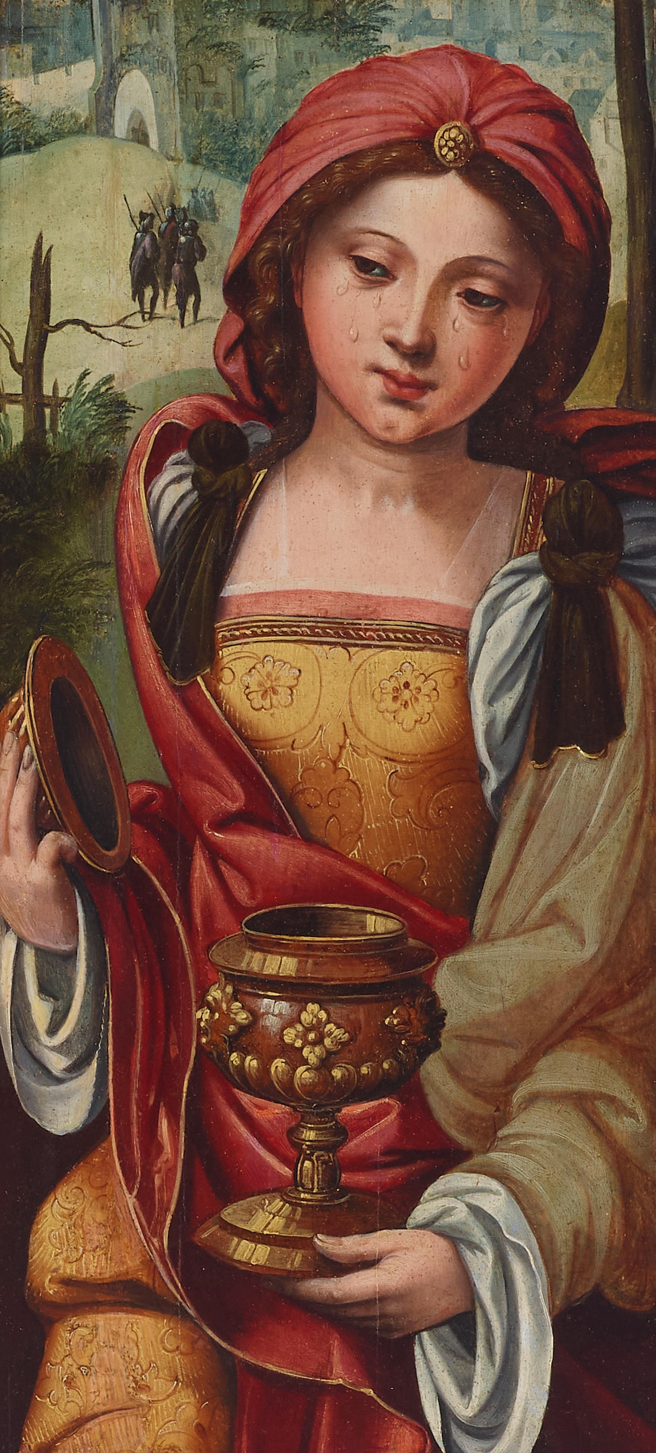 Pieter Elder | Mary Magdalene and Joseph of Arimathea (a pair) | MutualArt