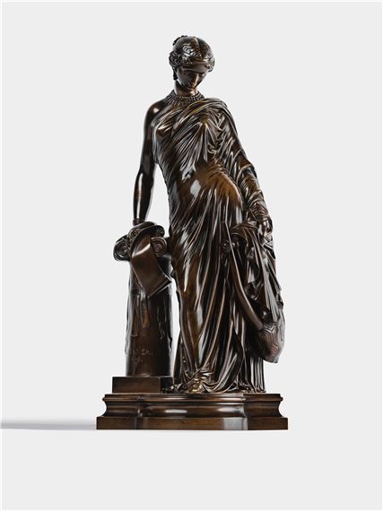 Jean-Jacques Pradier | PATINATED BRONZE FIGURE OF SAPPHO (1848) | MutualArt