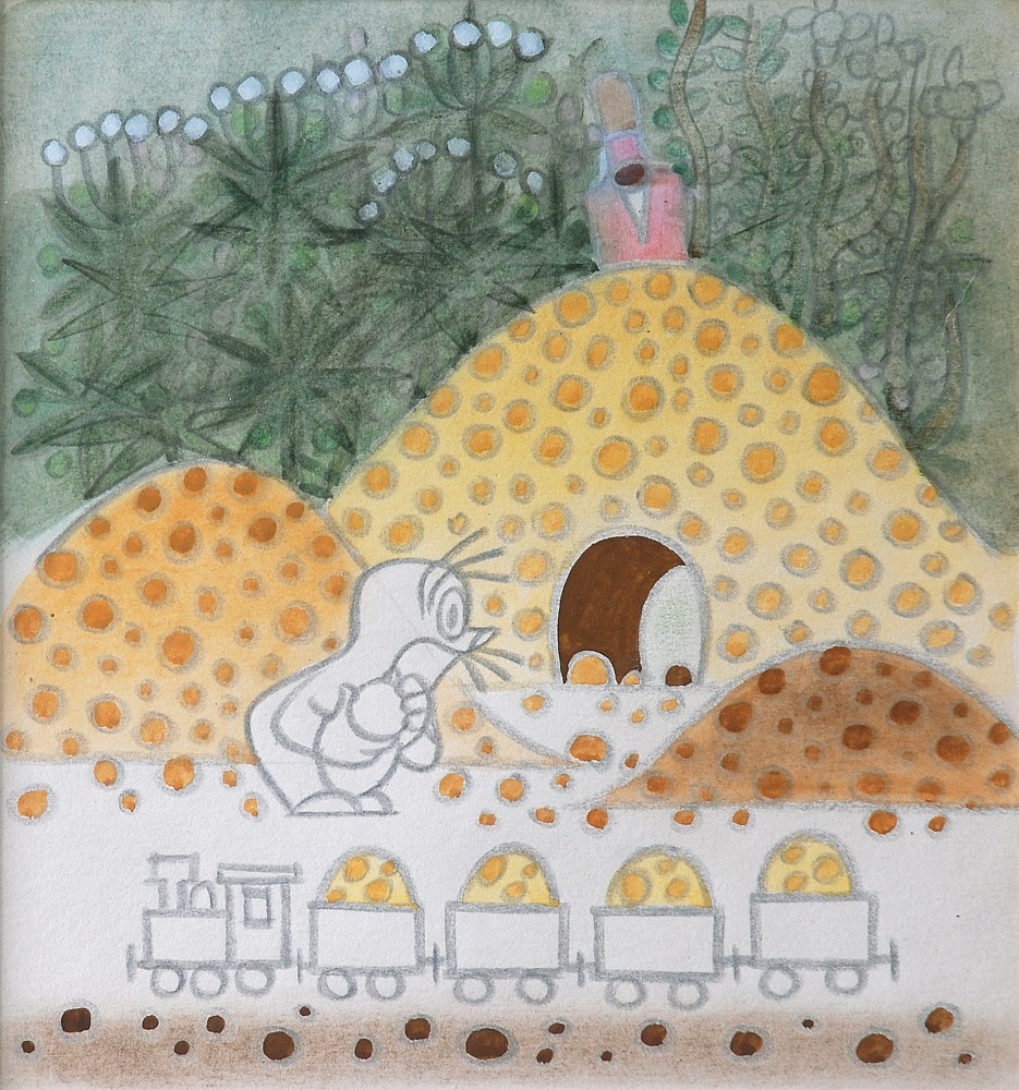 Zdeněk Miler | A mole with a train | MutualArt