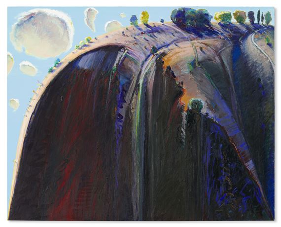 Wayne Thiebaud | Clouds and Ridge (1975 - 1983) | MutualArt