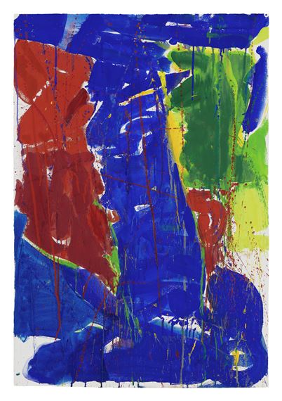 Sam Francis | The Blue Between the Red and Green (1960) | MutualArt