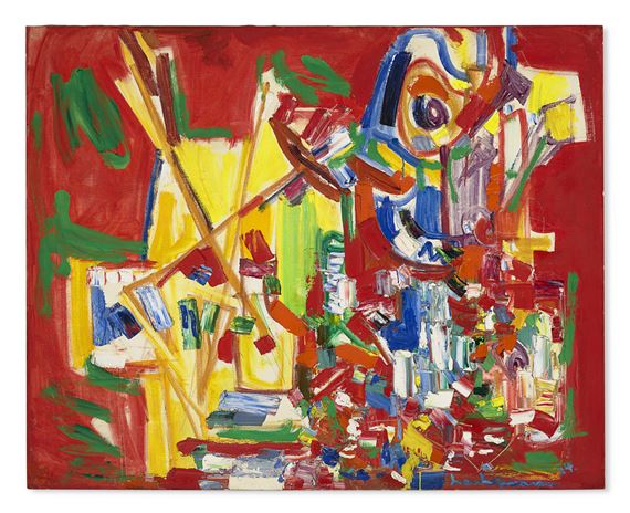 Hans Hofmann | Orchestral Dominance in Red (1954) | MutualArt