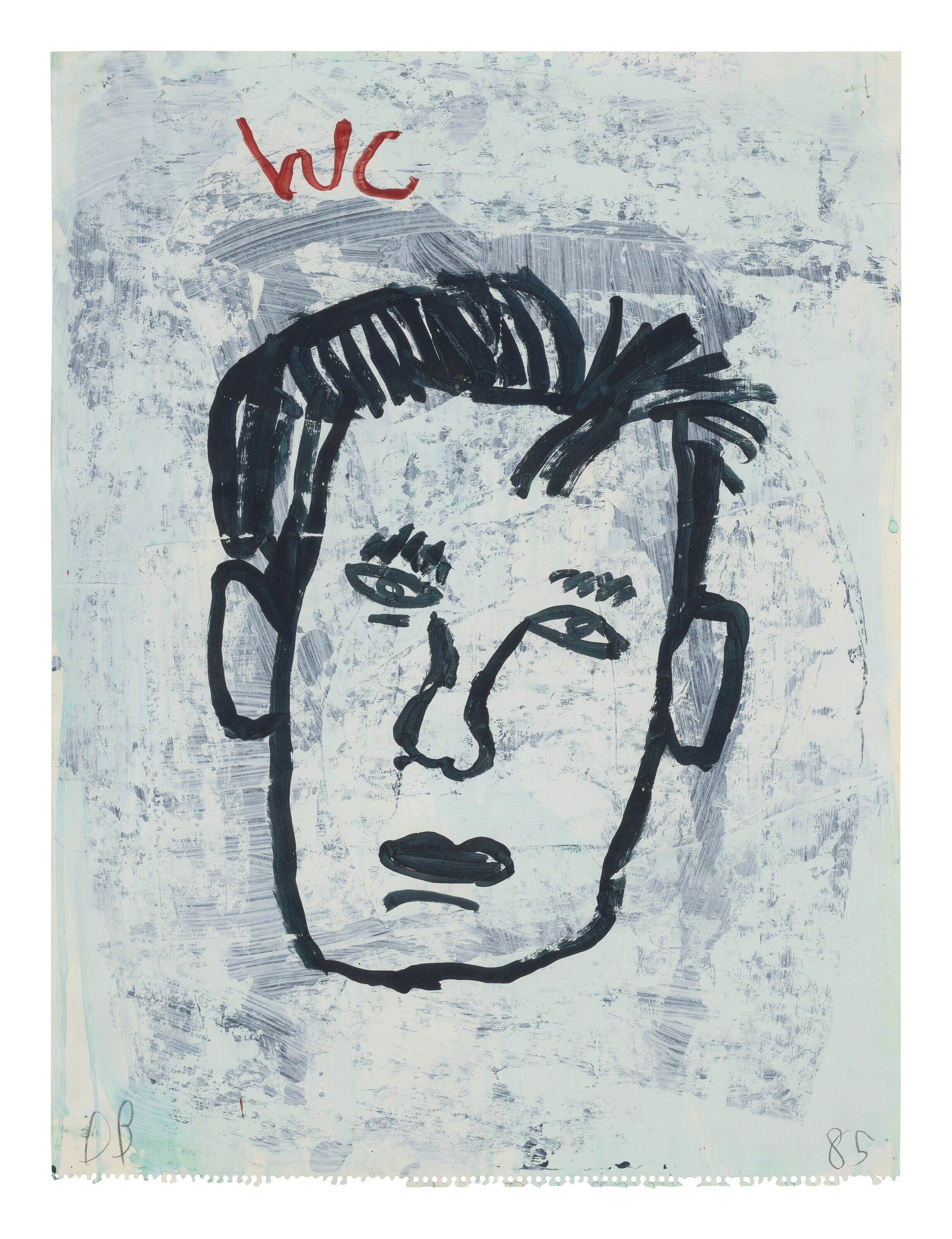 Donald Baechler | Water Closet Drawing (1985) | MutualArt
