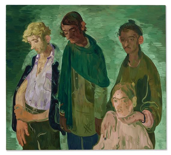 Salman Toor | 4 Guests (2019) | MutualArt