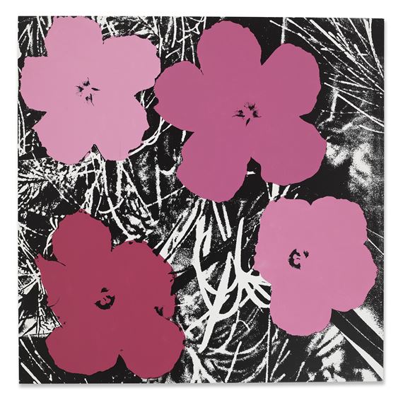 Elaine Sturtevant | Warhol Flowers | MutualArt