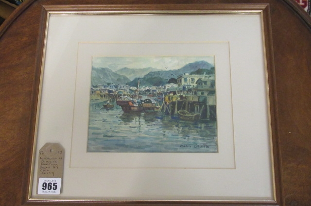 Chin Chung | CHINESE HARBOUR SCENE | MutualArt