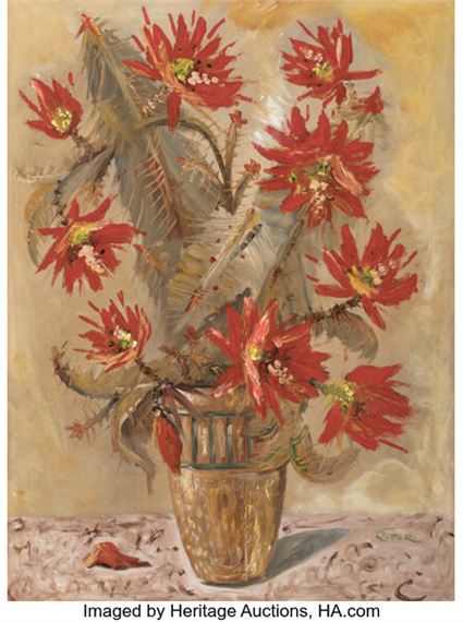 Leo Ritter | Still life with bouquet of flowers | MutualArt