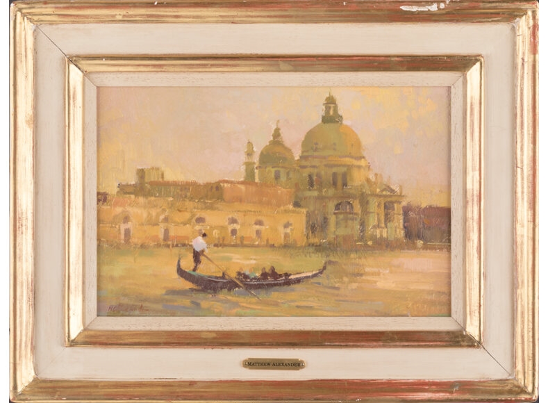 Matthew Alexander | Gondola passing Santa Maria della Salute | MutualArt