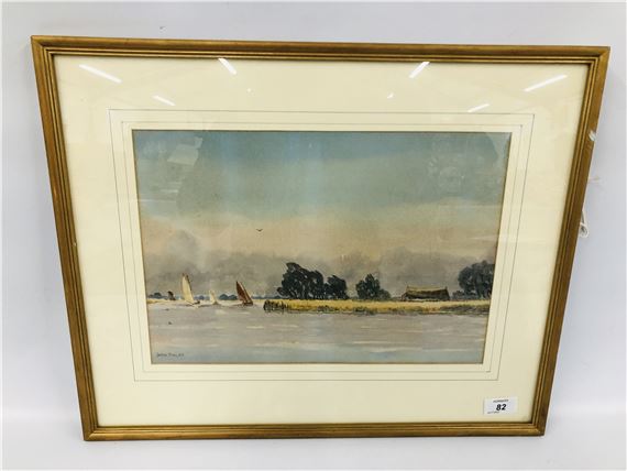 David Fuller | BREEZY DAY ON HORSEY WIERE | MutualArt